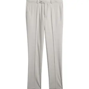 JACK VICTOR Patrick Tropical Weave Stretch Wool Blend Dress Pants - Grey