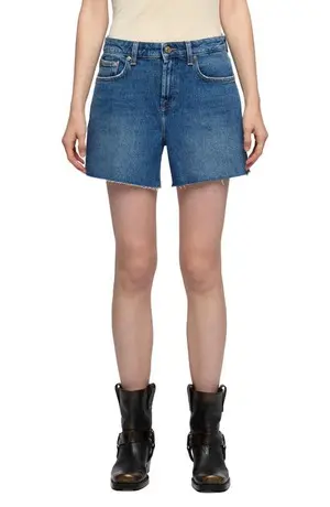 7 For All Mankind Monroe Long Denim Shorts