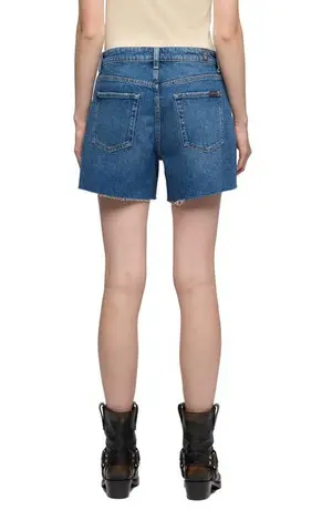 7 For All Mankind Monroe Long Denim Shorts