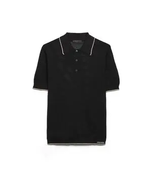 Prada Silk And Cotton Polo Shirt