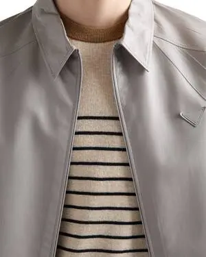 Prada Striped Linen And Cotton Sweater - Neutral