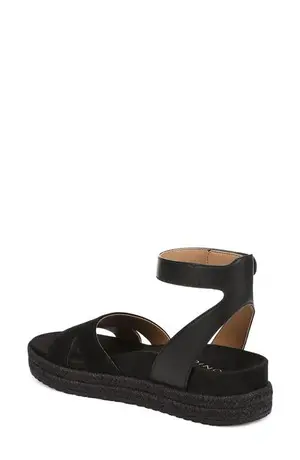 Vionic Platform Ankle Strap Sandals - Black