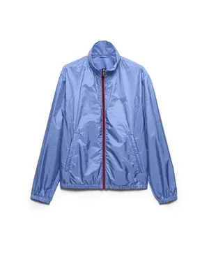Men's Zip Up Nylon Jackets with Ribbed Cuffs