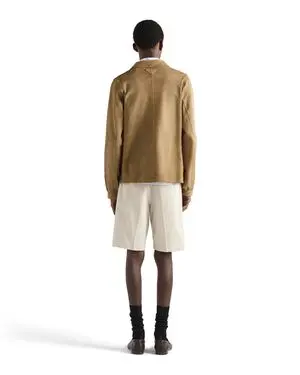 Prada Cotton Bermuda Shorts - Neutral