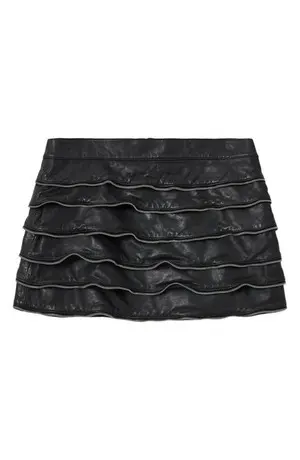 ALLSAINTS Emara Leather Miniskirt