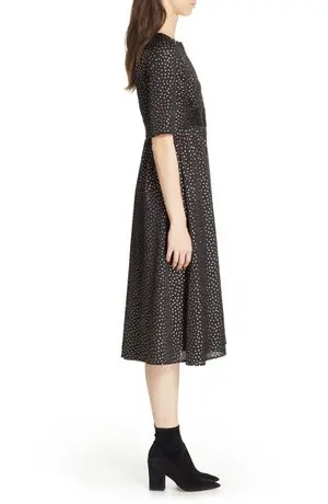Ba&sh Foil Print Midi Dress