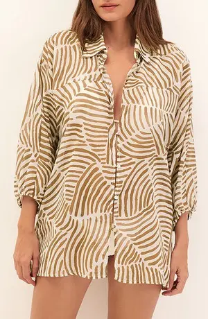 VIX PAULA HERMANNY Moana Cover-up Shirt - Multi