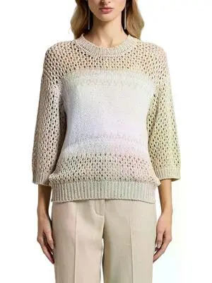 Peserico Openwork Knitwear Jumper - Neutrals