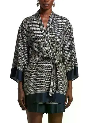 Peserico Patterned Kimono