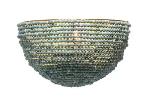 JAMIE YOUNG CO. Barnacle 1-light Beaded Demi Lune Wall Sconce