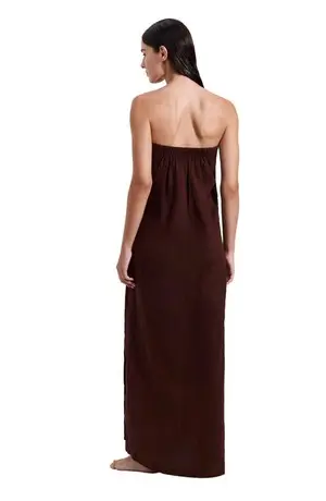LUMA GOTTEX La Mar U Wire Midi Dress Cover-up - Brown