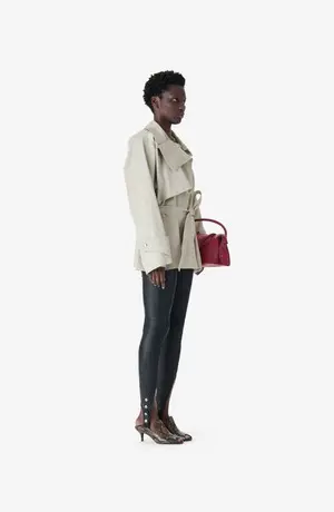 IRO PARIS Ralya Short Trench Jacket - Warm Grey