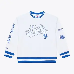 Mitchell & Ness New York Mets Arctic Fleece Sweatshirt - White