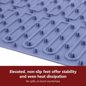 MEGACHEF Silicone Warming Mat With Variable Temperature Settings & Digital Display