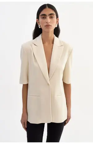 LAMARQUE Hazel Faux Suede Blazer