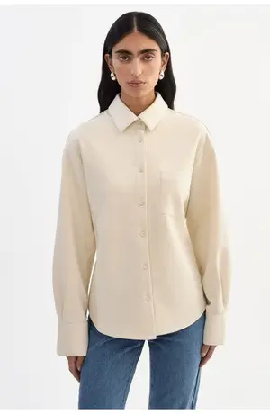 LAMARQUE Tosca Faux Suede Shirt