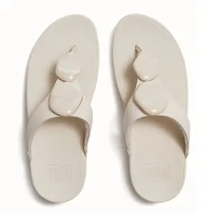 Fitflop Lulu Marbled-stone Toe-post Sandals