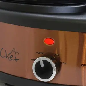 MEGACHEF Round Slow Cooker And Buffet Server With 3 Ceramic Cooking Pots