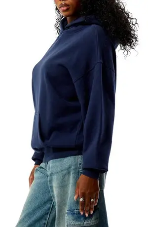 PACSUN Core Fleece Pullover Hoodie - Navy