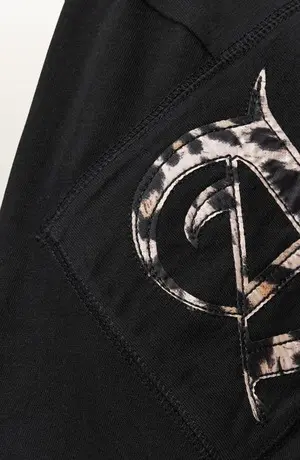 ALLSAINTS Fuse Logo Appliqué Mini T-shirt Dress