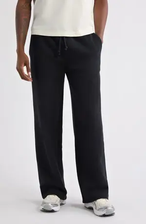 Bp. Straight Leg Fleece Sweatpants - Black