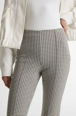 Vince Niki Mid-rise Crop Gingham Pants
