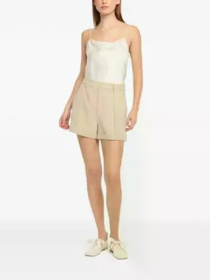 Cinq À Sept Cuffed Tailored Shorts - Neutrals