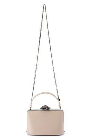 OLGA BERG Embellished Frame Top Handle Bag