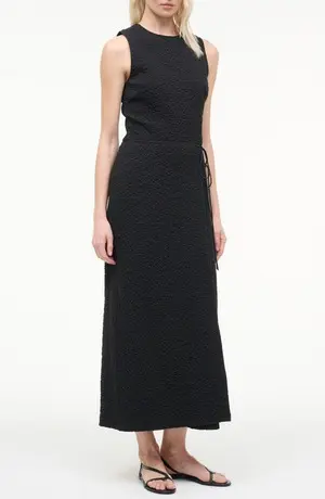 Staud Nema Smock Midi Dress