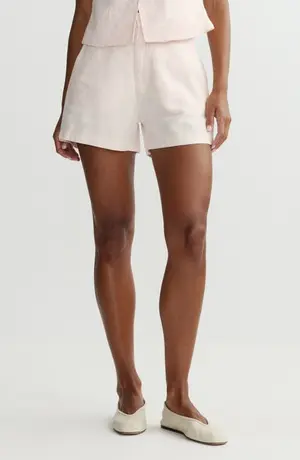 DL1961 Taylor High Waist Linen Shorts - Ballet Linen