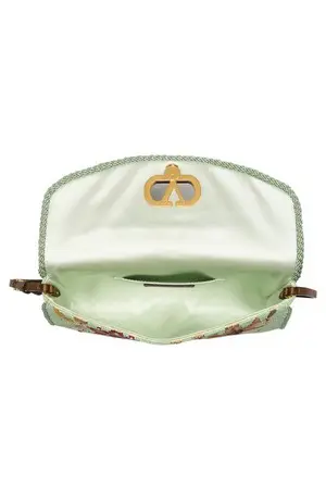 Valentino Garavani Vain Soft Embroidered Top Handle Bag - Multi Green
