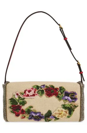 Valentino Garavani Vain Soft Beaded Top Handle Bag