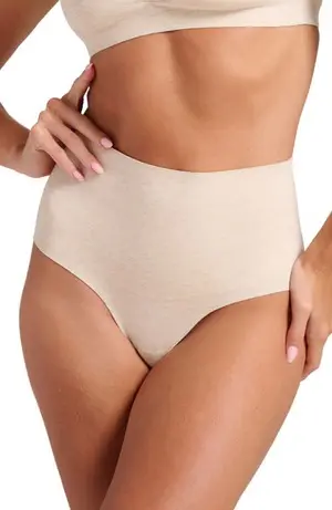 SIELLA Organic Cotton No-show Shaping Brief - Oatmeal