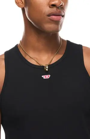 DIESEL® D Logo Pendant Necklace