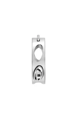 DIESEL® Oval D Logo Single Hoop Earring
