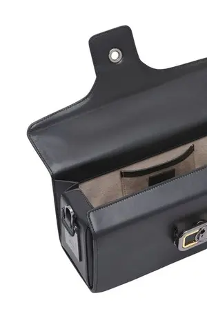 LANVIN Medium Pencil Cat Leather Bag - Black