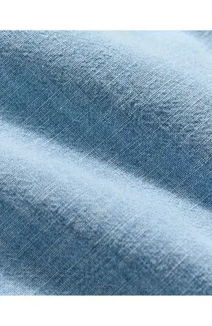 Billy Reid Donelson Short Sleeve Organic Cotton Chambray Sport Shirt