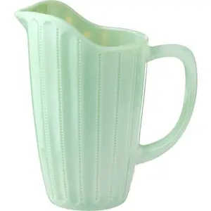 ZSA ZSA ZSU Henan Glass Pitcher Jug 34 Oz - Green