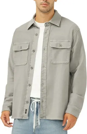 SILVER JEANS CO. Field Cotton Blend Button-up Shirt Jacket