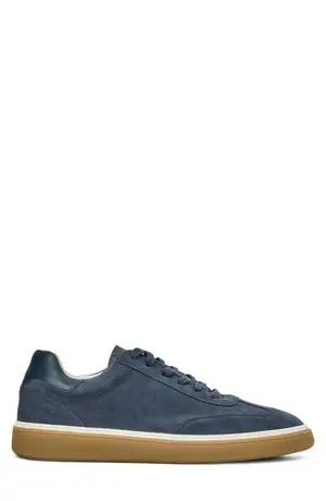 Aquatalia Milano Waterproof Leather Sneakers - Denim Suede