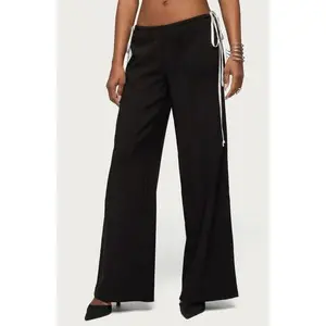 EDIKTED Mikah Contrast Stripe Wide Leg Pants