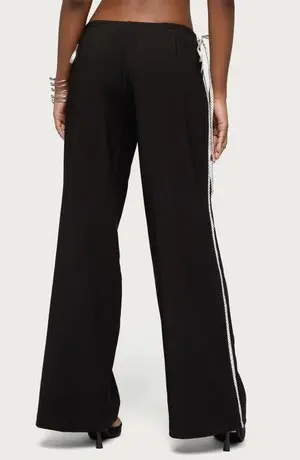EDIKTED Mikah Contrast Stripe Wide Leg Pants