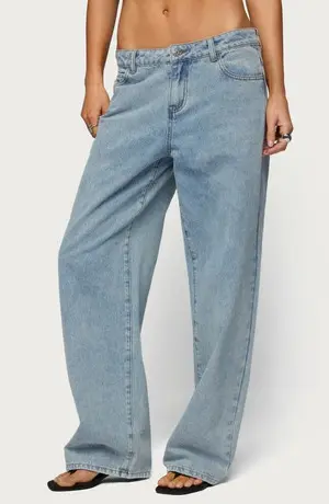 EDIKTED Dalina Low Rise Baggy Jeans