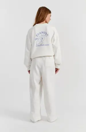 Chinti & Parker Graphic Cotton Sweatpants - Cream