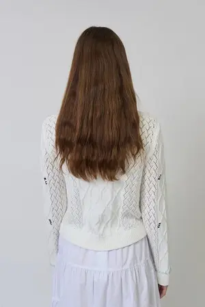 Central Park West Jaden Embroidered Cardigan - Multi