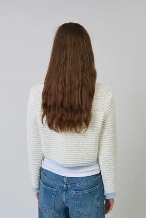 Central Park West Celeste Cropped Cardigan