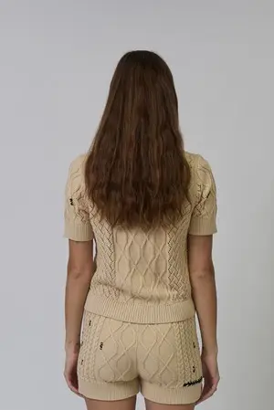 Central Park West Jaden Short Sleeve Cardigan