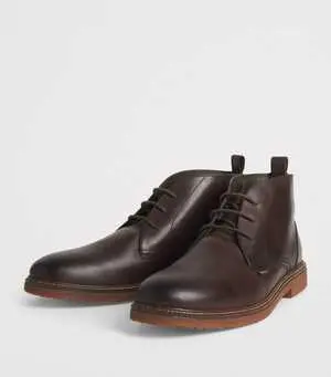Barbour Leather Kirkstone Desert Boots - Brown