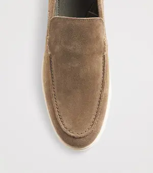 Barbour Suede Carty Loafers - Beige