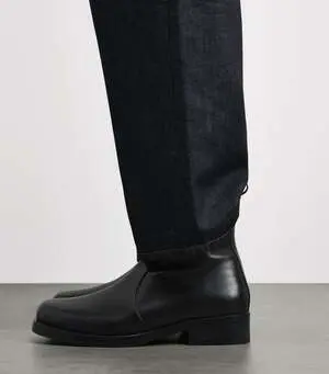 Studio Nicholson Leather Square-toe Boots